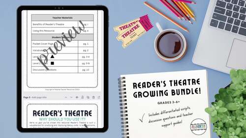 Reader's Theatre GROWING BUNDLE- DIFFERENTIATED - Gr 3-6 | TPT