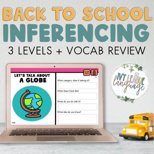 Back to School Vocabulary Inferencing Boom Cards™ by Ivy League Language