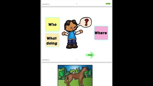Answering Who What doing Where Questions in Pictures Digital Activity ...