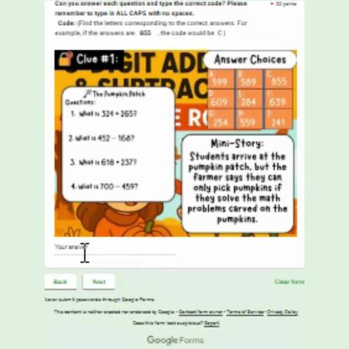 3-Digit Addition & Subtraction Escape Room | Fall Math Game Activity ...