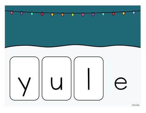 CHRISTMAS | Blending Slides by Julia Cash | TPT