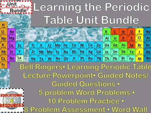 Periodic Table Unit Low Prep Growing Bundle Chemistry 1 | TPT
