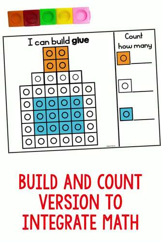 Back to School Fine Motor Snap Cube Mats by Melissa Moran | TpT