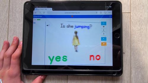 Action Verbs Yes No Questions BOOM CARDS™ Autism Digital Resource Set 2