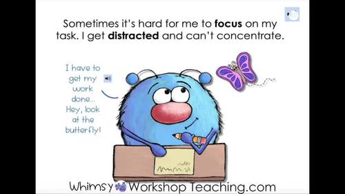 Boom Cards Social Story 8 How Monsters Focus On Tasks SEL Distance Learning