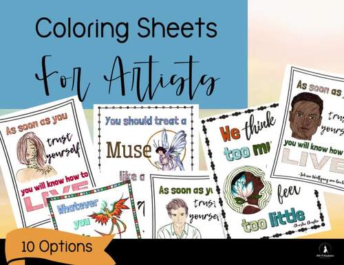 Coloring Sheets for Dance Drama Vocal and Instrumental for Middle and ...