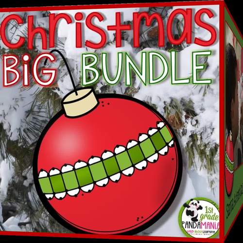 Christmas Activities Math, Literacy, and Art BIG Bundle (1st and 2nd ...
