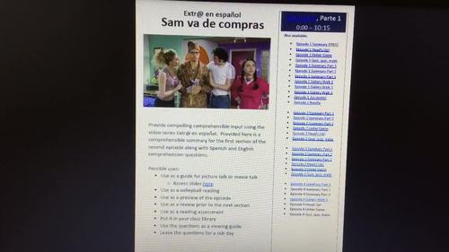 Extr@ en español Episode 2 Section 1 Summary with questions (Spanish Extra)