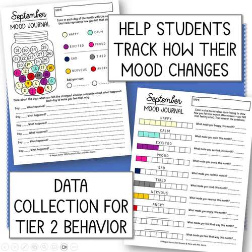 Emotional Mood Tracker Reflection Journal (Daily, Weekly, Monthly ...