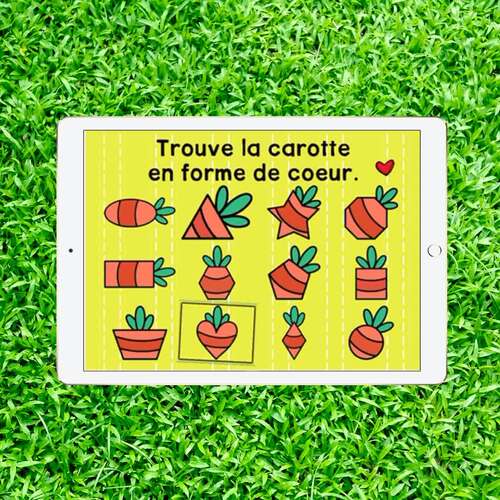 Trouve le coeur avec audio | Vocabulaire du printemps | Cartes Boom