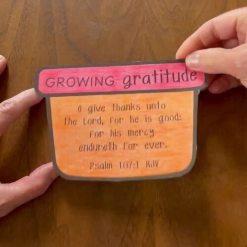 Growing Gratitude Flower Pot Bible Craft, Sunday School Cut Paste ...