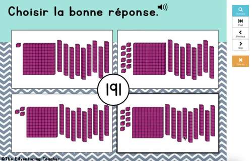 Place Value to 200 Composing Numbers to 200 French Digital Boom Cards