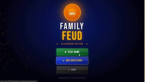 Family Feud Classroom Game | Editable Template | Digital Browser Review ...