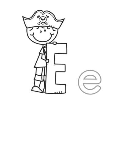 Pirate Alphabet Practice Pages – Preschool Handwriting Tracing Worksheets