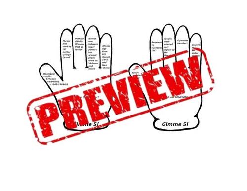 Cold War Revision Flash Cards ('Gimme 5') by Dan's History Highway