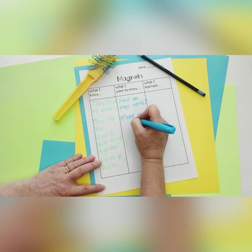 Magnets 1st 2nd 3rd Grade Fall October Science KWL Chart Non Magnetic ...
