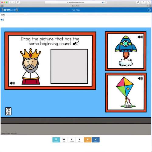 Phonemic Awareness Same Beginning Sounds BUNDLE | Kindergarten Boom Cards™