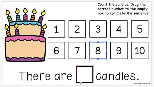 Candles Counting Objects to 10 Matching Puzzles for Preschool and ...