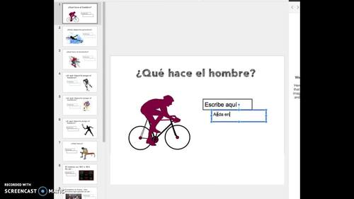 Spanish Sports Los deportes PowerPoint and Interactive Notebook Activities