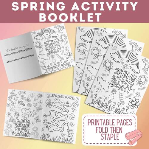 Spring Activity Booklet | Printable Spring Activities for Kids ...