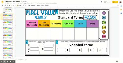 Digital Place Value Practice | Distance Learning by Teaching in Paradise