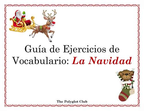 La Navidad (Christmas) - Ejercicios de Vocabulario (Worksheet ...