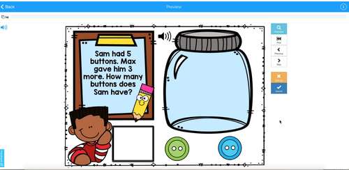 Boom Cards Word Problems Distance learning by Della Larsen's Class