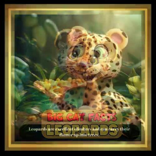 BIG CAT FACTS-Leopards-PNG, JPG, PPT, PDF-bulletin boards, clipart and ...