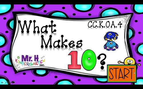 What Makes Ten (Interactive Powerpoint!!) Always $1.00!! by MrHKindergarten