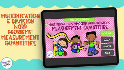 Measurement Quantities Word Problems Video Lesson Math Activity Quiz ...