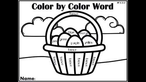 Easter NO PREP Kindergarten Language Arts Pack - Common Core Aligned!