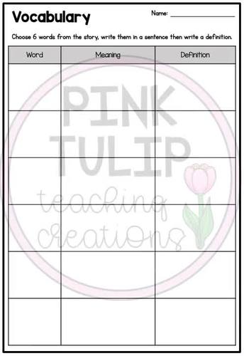 Reading Comprehension - Danny The Dinosaur by Pink Tulip Teaching Creations