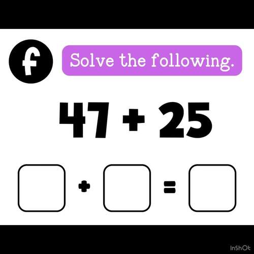 Addition within 100 w/Regrouping Task Cards {2-Digit by 2-Digit}