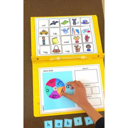 CVC Words File folder Special education by Piggybooks | TPT