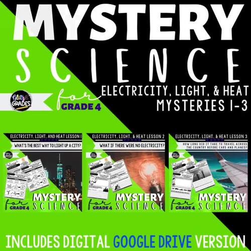 Mystery Science 4th Grade SUPPLEMENTAL BUNDLE Electricity Light and ...