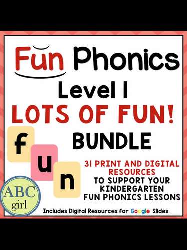 FUN Phonics Level 1 Lots of Fun! Bundle 31 Print and Digital Resources ...