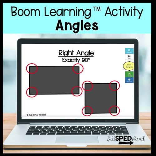 Geometry Classifying Angles in Shapes Boom™ Cards Activity for Special ...