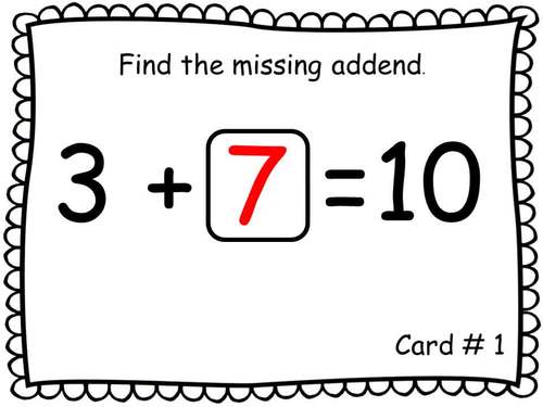 QR Code Task Cards Missing Addends with Video Demonstration by Mr Peterson
