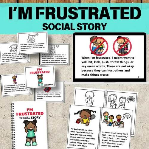 Social Story When I Am Frustrated! Appropriate vs Inappropriate ...