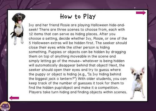 Halloween Hide-and-Seek Boom Card Game: Speech therapy, fall, digital game