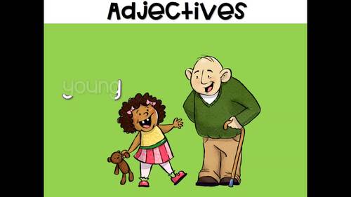 Adjectives PowerPoint and Printables (ESL) Set #1 by Crazy Little Teacher