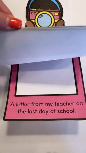 A Letter From Your Teacher on the Last Day of School End Of The Year Craft