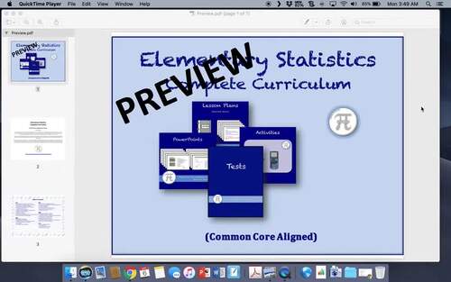 Elementary Statistics Complete Curriculum by Infinitely Pi Learning