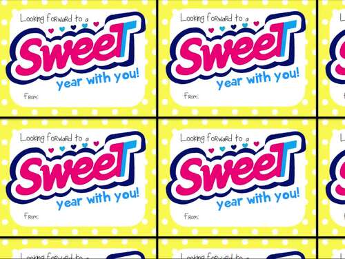 SweeTARTS (Sweet Tarts) Candy Beginning of Year (BOY) Gift Tag | TPT