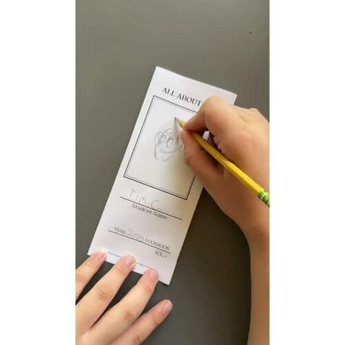 Back to School All About Me Brochure Middle to High School (NO PREP)
