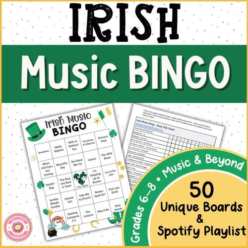 St Patrick’s Day Music Bingo Game, March Music Activity, Fun Friday ...