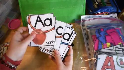 Alphabet Real Photo Activity Center & Flash Cards by Fun Hands-on Learning