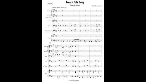 French Folk Song (Below 32 Degrees) - Beginning String Orchestra Piece