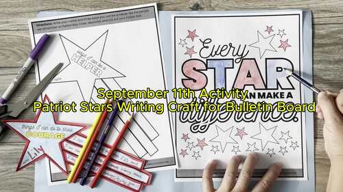 Patriot Day September 11th Activity Patriot Stars Writing Craft ...