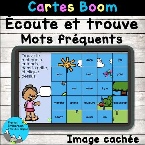 Lecture mots outils French sight words reading on BOOM | TPT